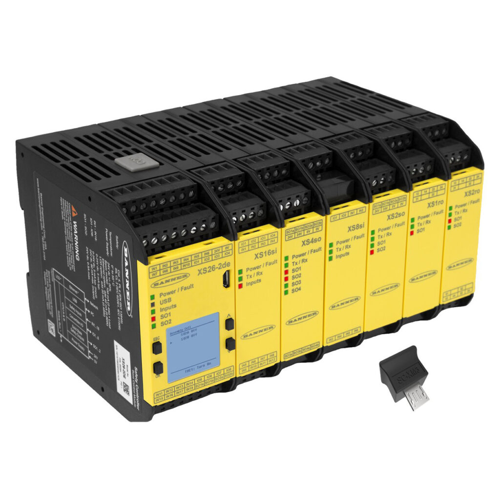 BANNER XS26 SERIES EXPANDABLE SAFETY CONTROLLERS - Sensors Incorporated