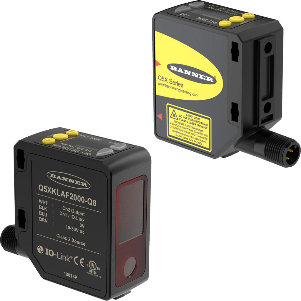 BANNER Q5X LASER MEASUREMENT SENSOR WITH BACKGROUND SUPPRESSION ...