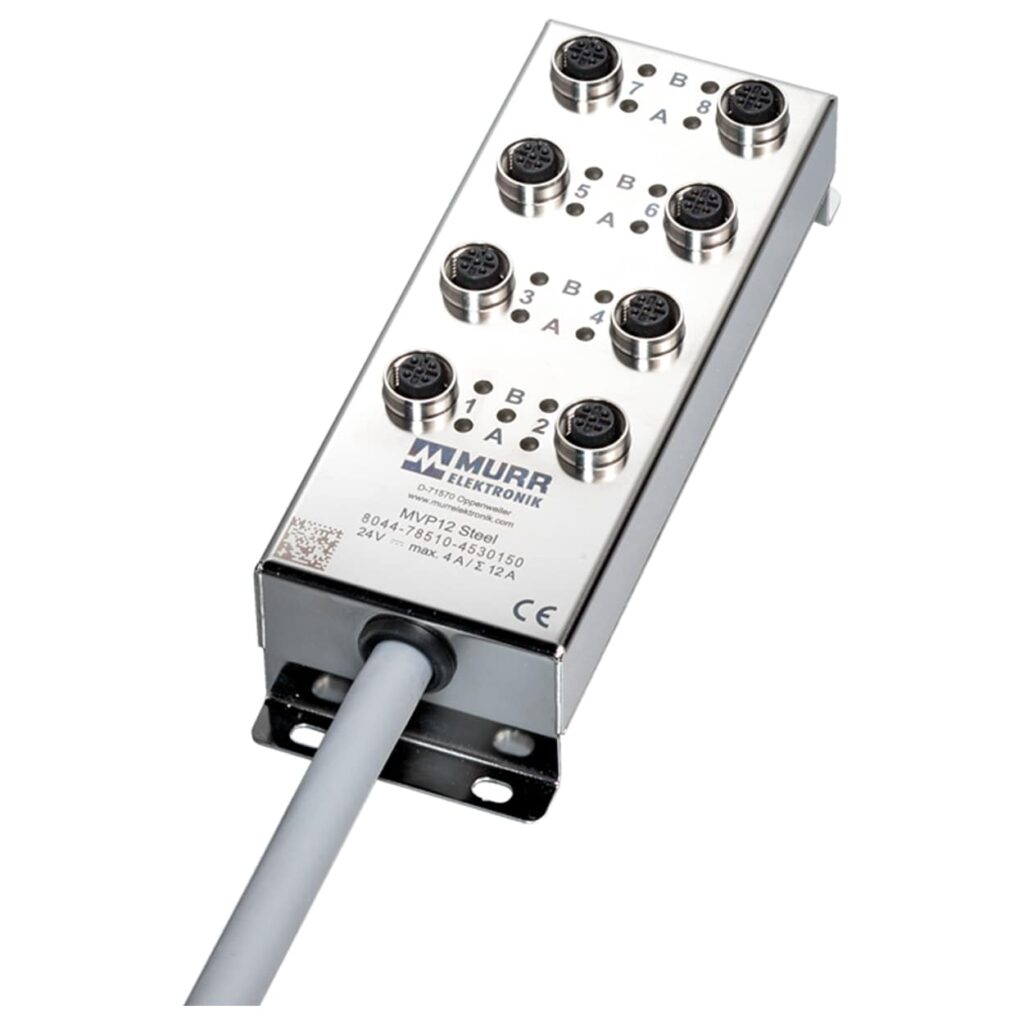 MURRELEKTRONIK MVP12 STAINLESS STEEL IP69K DISTRIBUTION BLOCK - Sensors ...